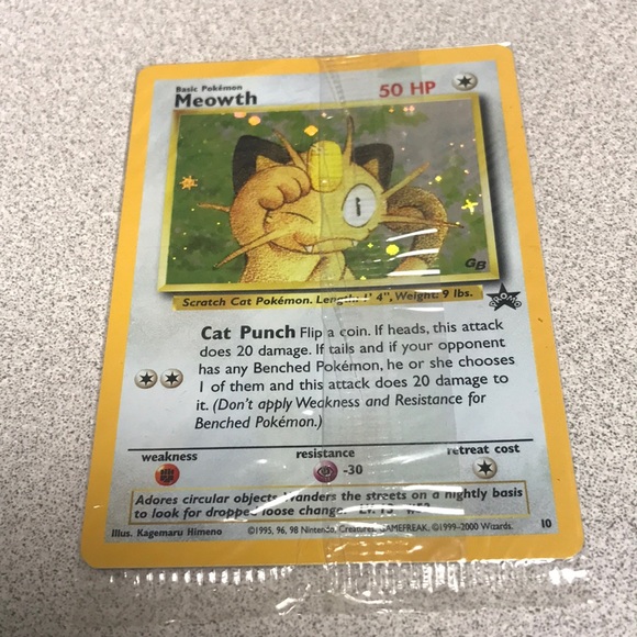 Pokemon Meowth Card